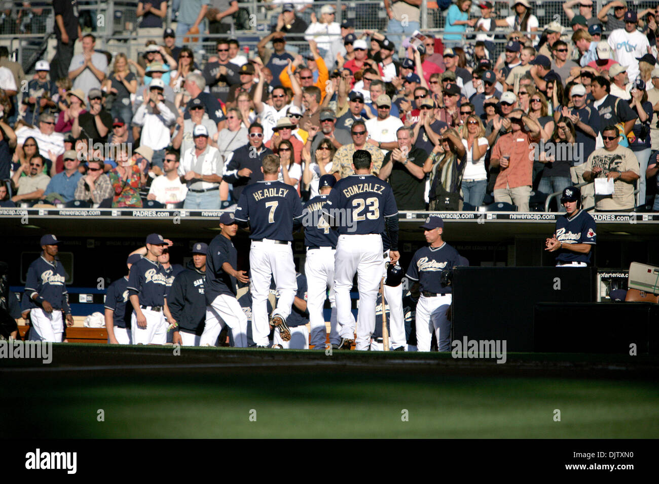 San Diego Padres Nick Hundley homered in the 1st inning scoring Adrian ...
