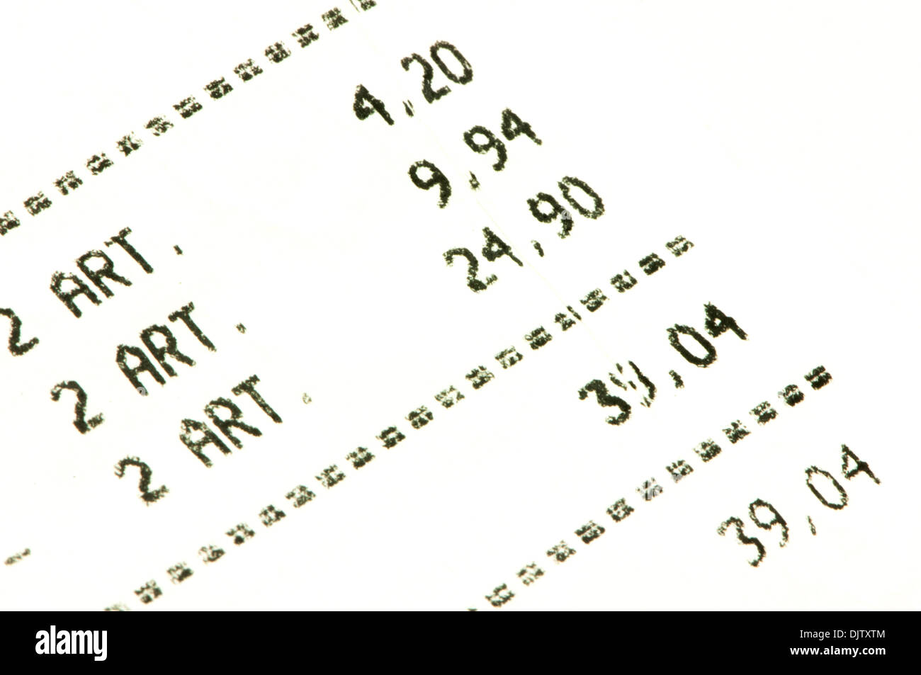 Purchase account on a white background Stock Photo - Alamy