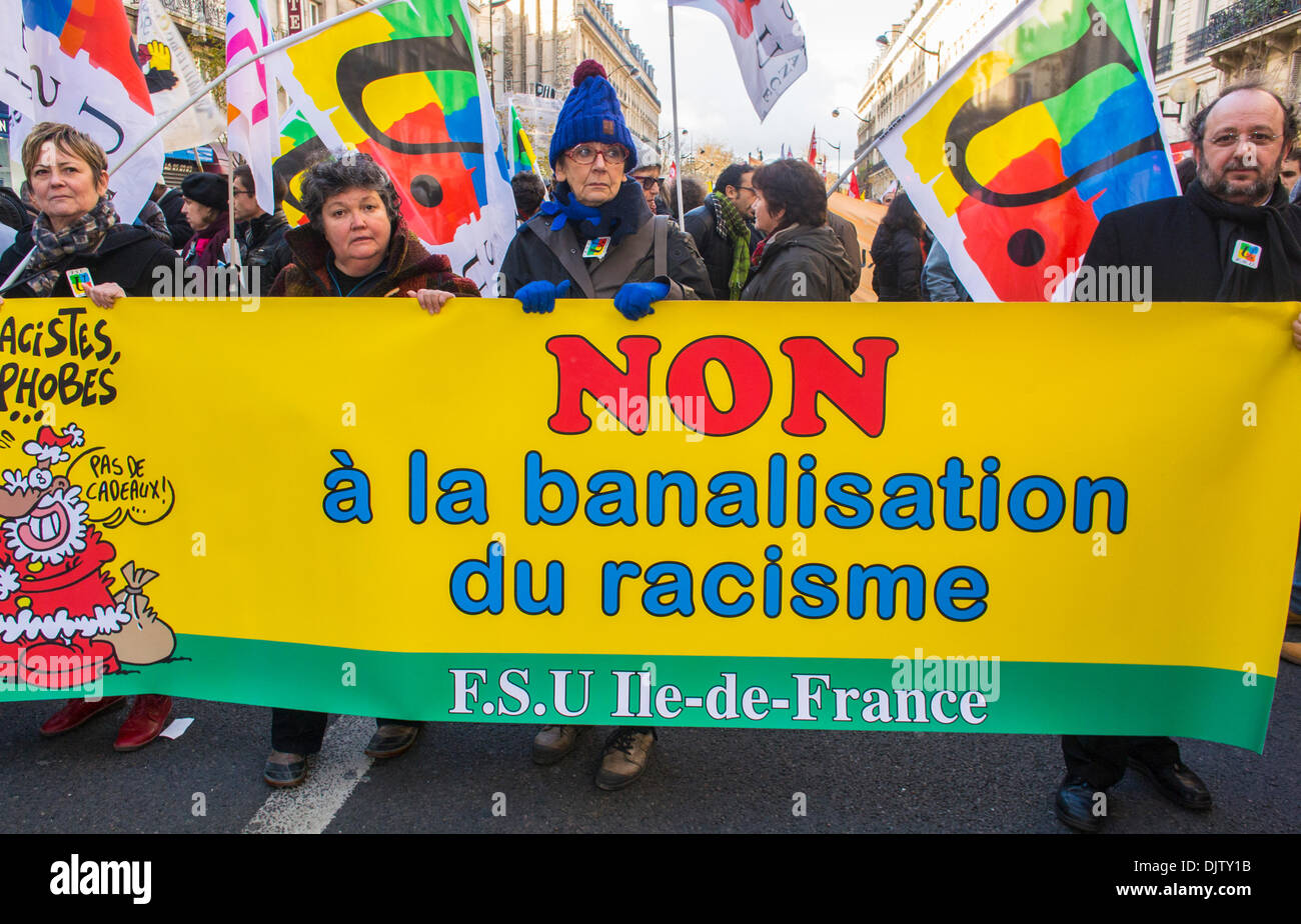 Paris, France. French Demonstration, Walk Against Racism, and the ...