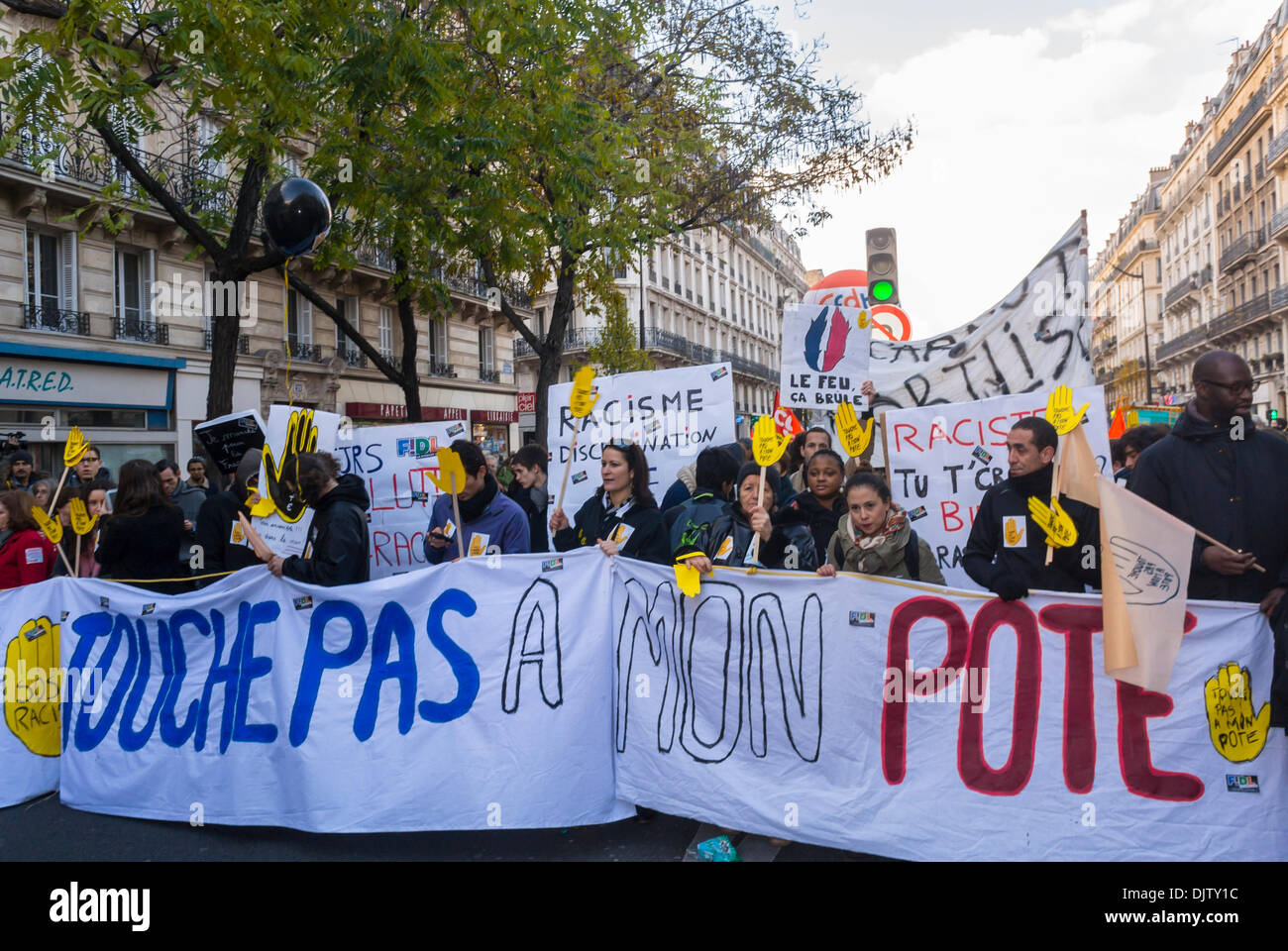 Paris, France. French Demonstration, Rally, Walk Against Racism, and ...