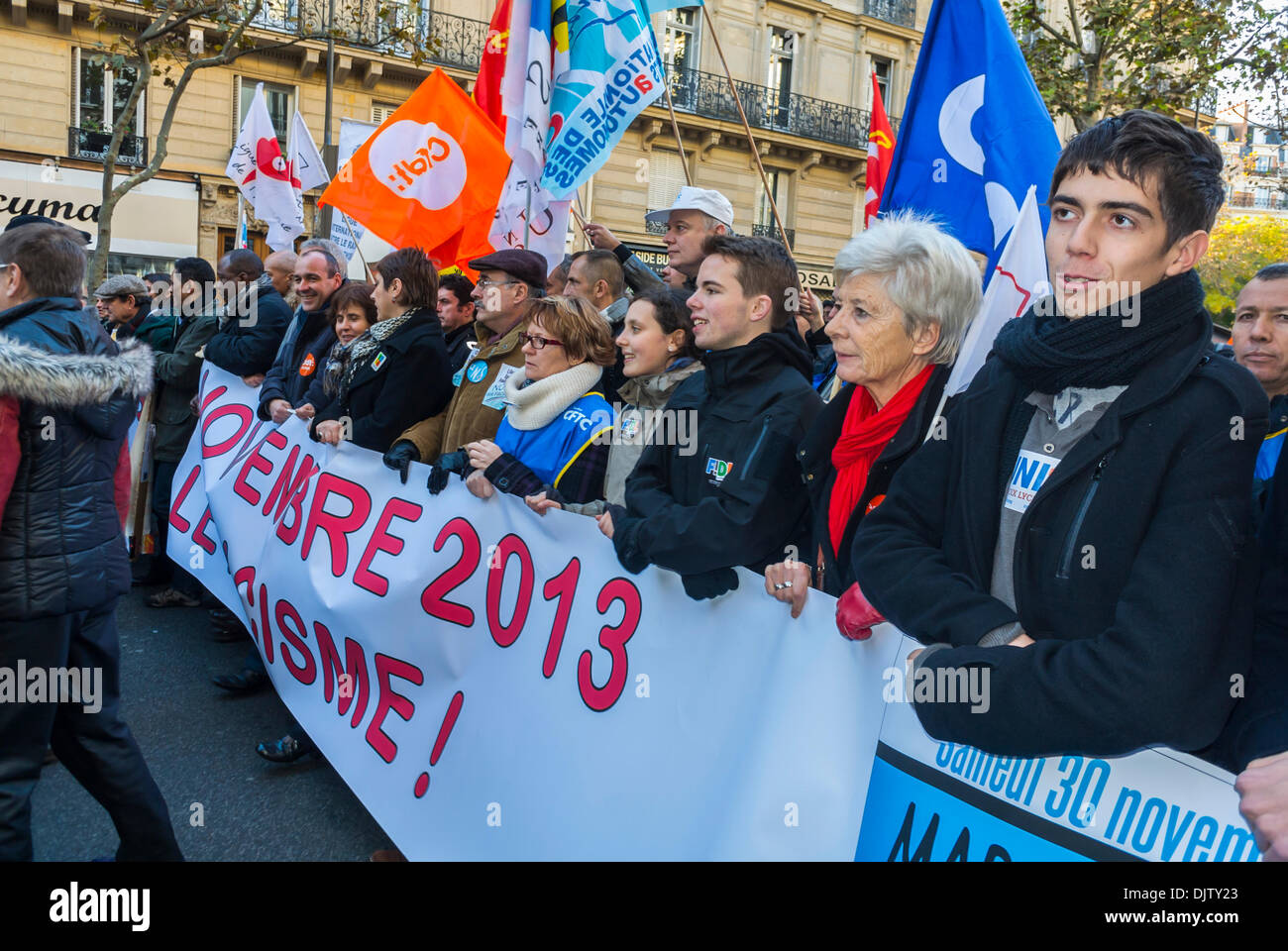 Paris, France. French Demonstration, Walk Against Racism, and the ...