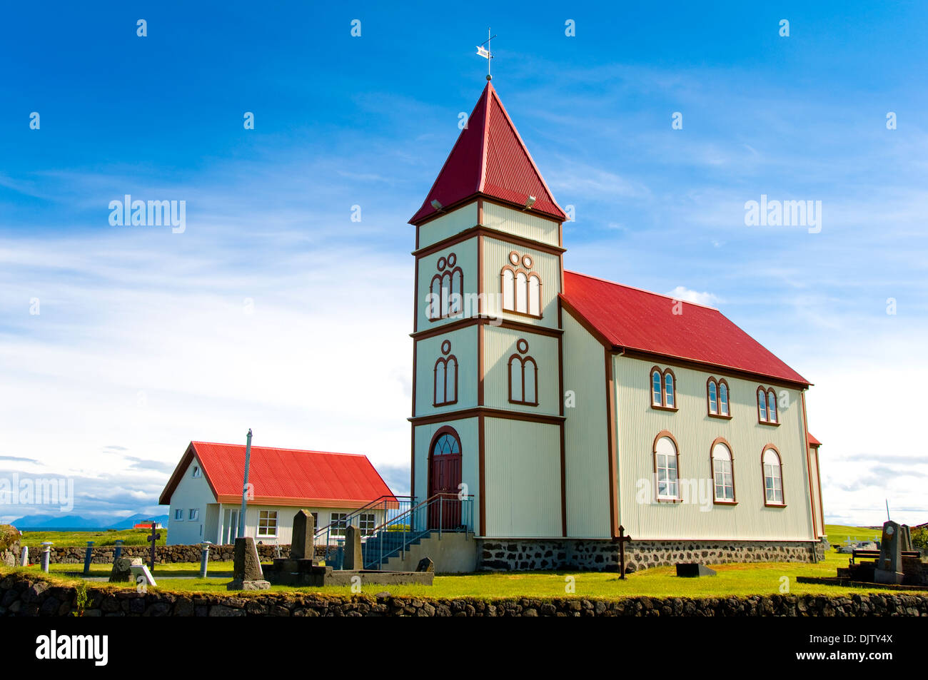 Church at Vogar, Reykjanes Peninsula, Iceland Stock Photo - Alamy