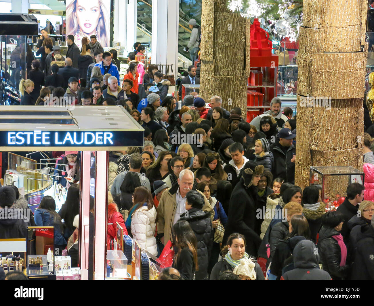 Crowds Shopping at Macy's Flagship Department Store in Herald Square on ...