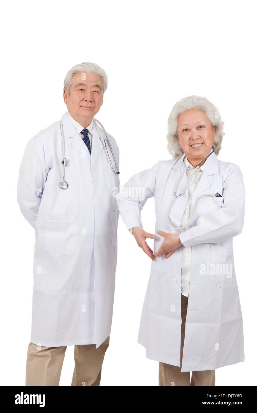 Portrait of two senior doctors Stock Photo - Alamy