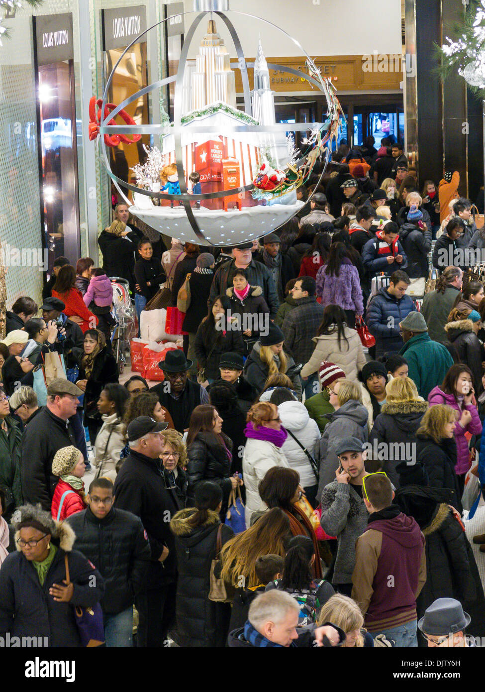 Crowds Shopping at Macy's Flagship Department Store in Herald Square on ...
