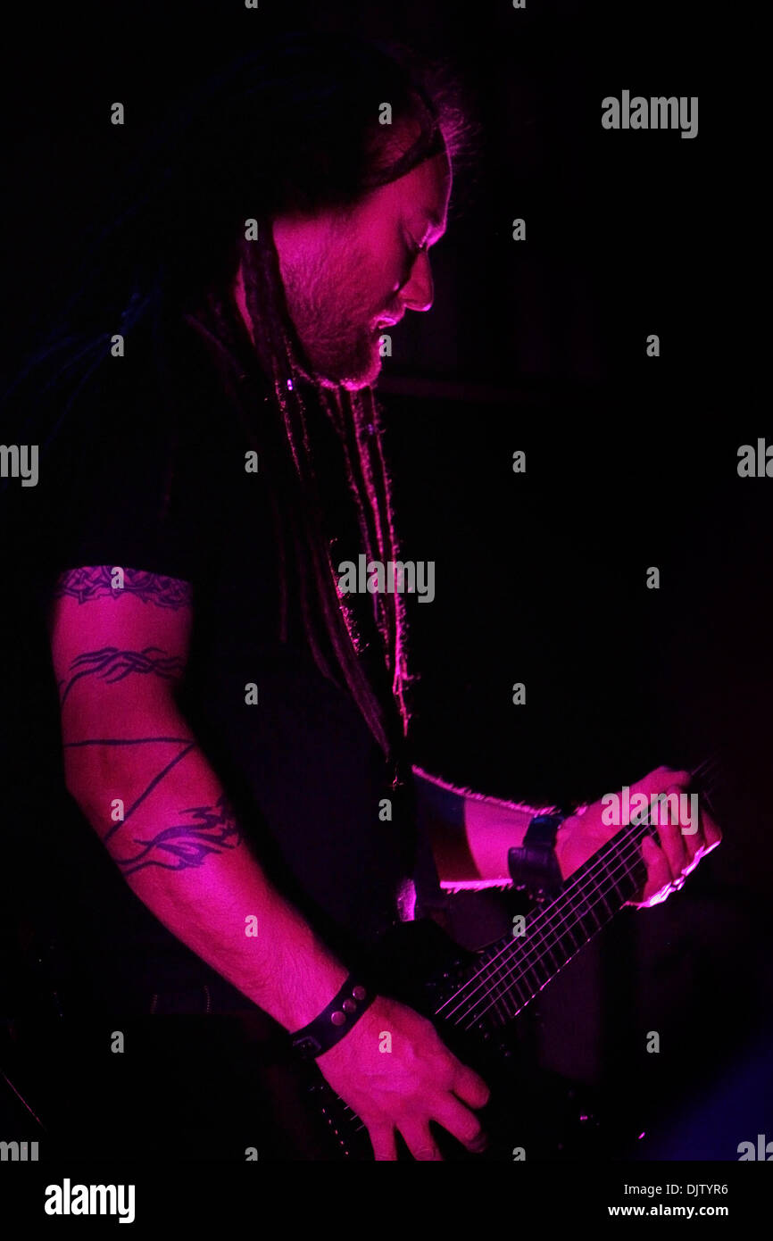 Dark Tranquillity guitarist Martin Henriksson performs with his band at ...