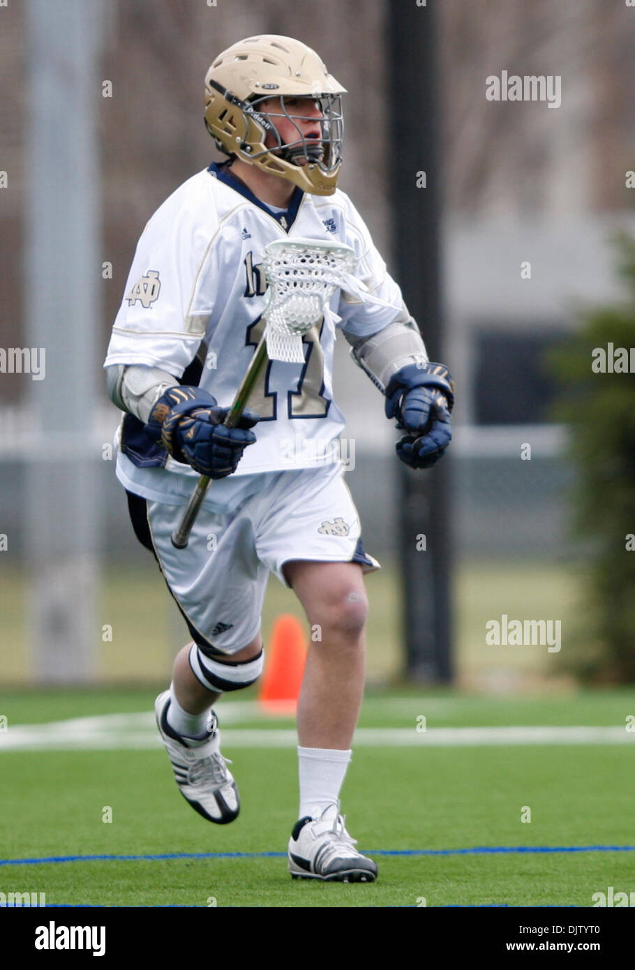 Notre Dame Attack Neal Hicks (11) in game action between the Notre Dame ...