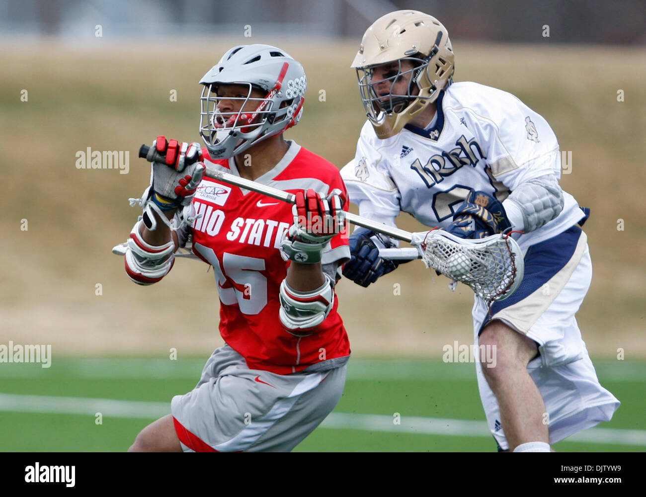 Ohio State Midfielder Dominique Alexander (25) and Notre Dame Attack ...