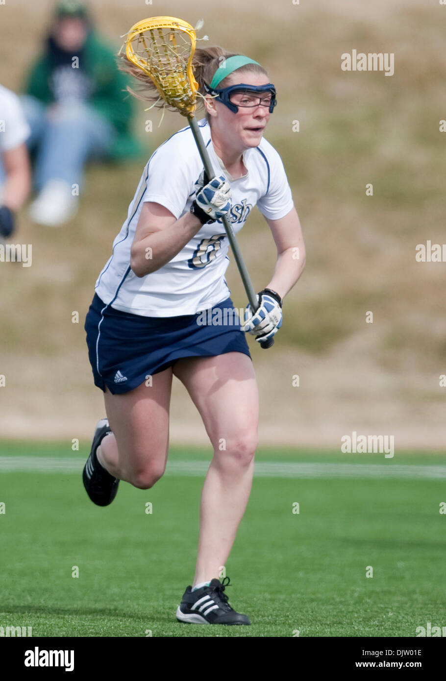 Notre Dame Midfielder Megan Sullivan (6) in game action between the ...