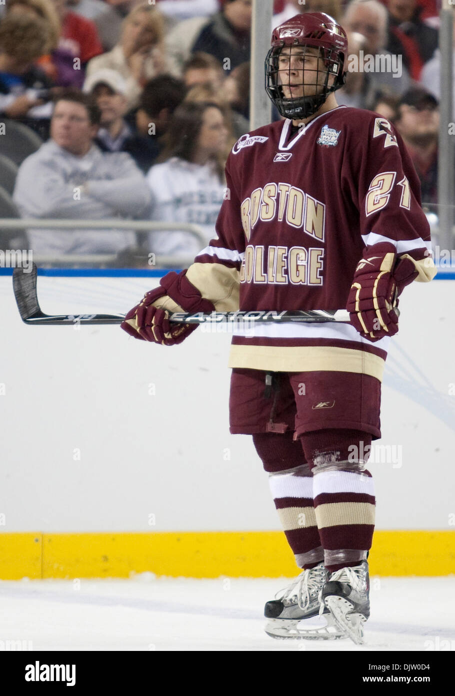 Boston College Forward Steven Whitney (#21) in game action between the ...