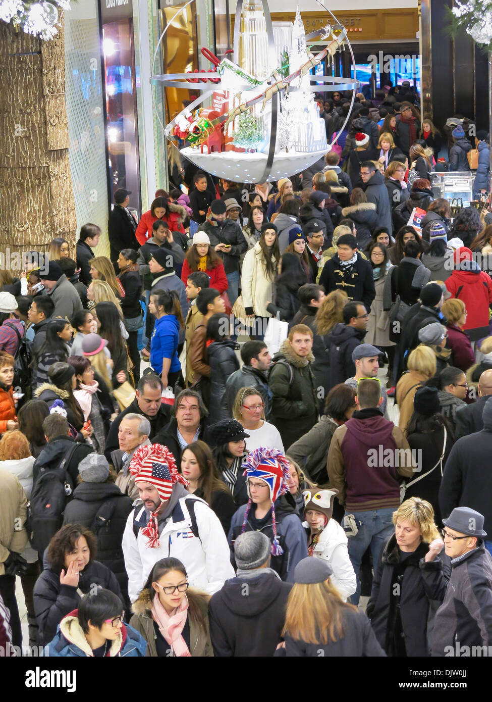 Crowds Shopping at Macy's Flagship Department Store in Herald Square on ...