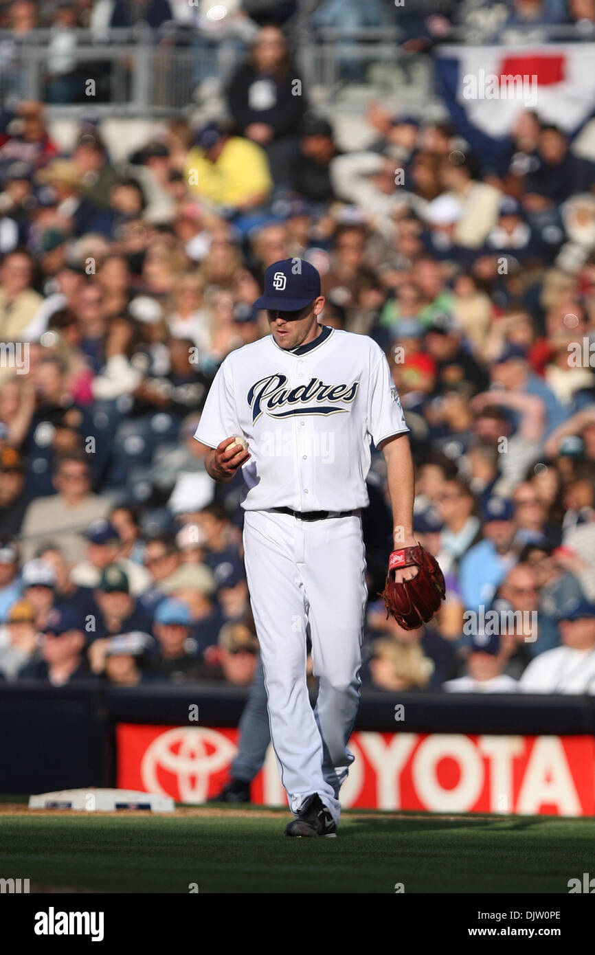 San Diego Padres Edward Mujica took the mound against the Atlanta ...