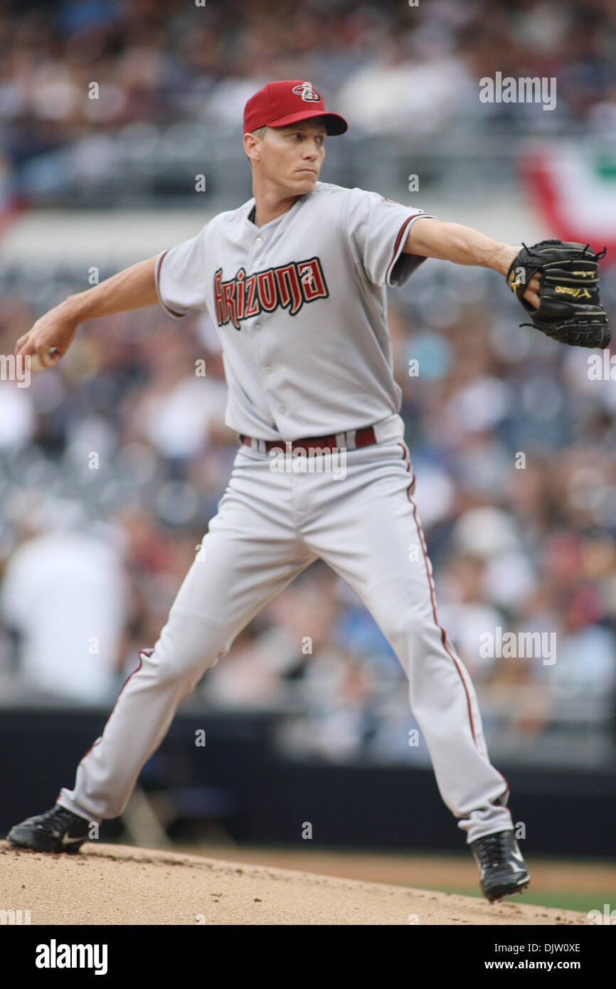 Arizona Diamondbacks starting pitcher Kris Benson took the mound against San Diego Padres during ...
