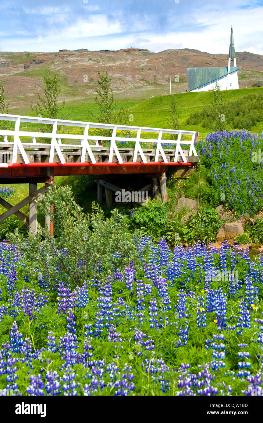 Mosfell Church, near Reykjavik, Iceland Stock Photo - Alamy