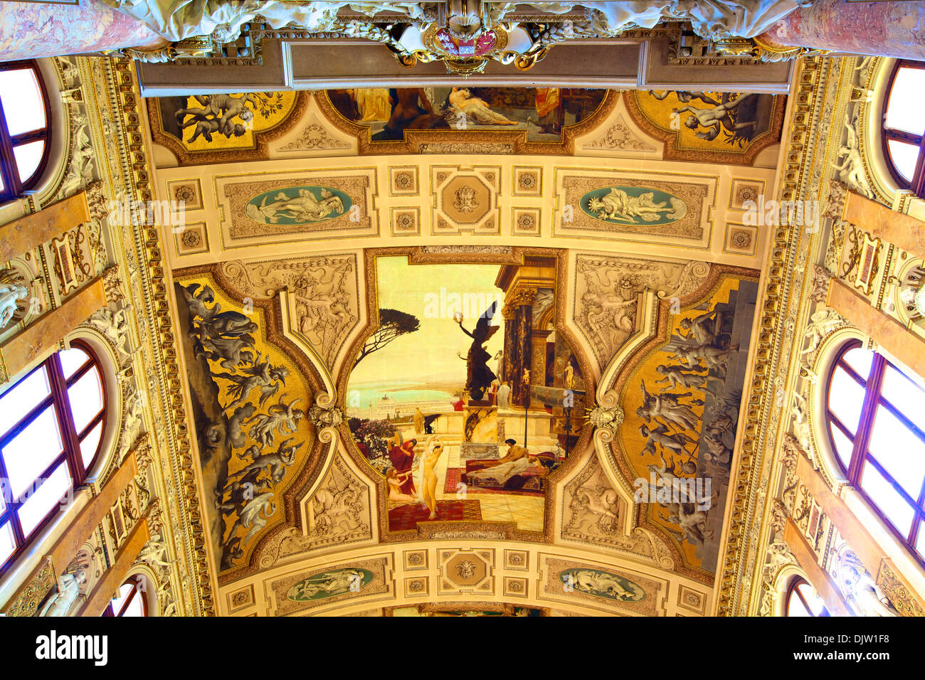 Grand Staircase in Imperial Court Theatre, Vienna, Austria, Central ...