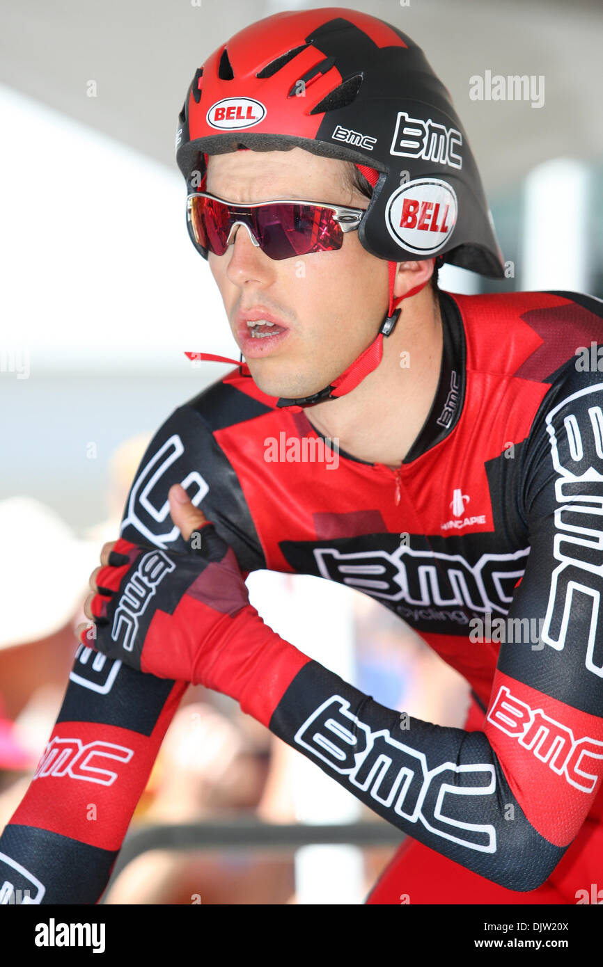 22 May 2010: Steve Morabito of team BMC gets ready to ride the time ...