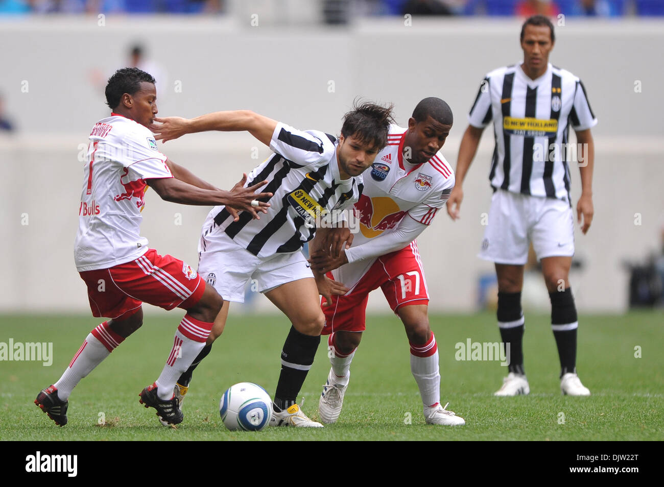 Red Bulls defender Danleigh Borman (11) and midfielder Jeremy Hall (17 ...