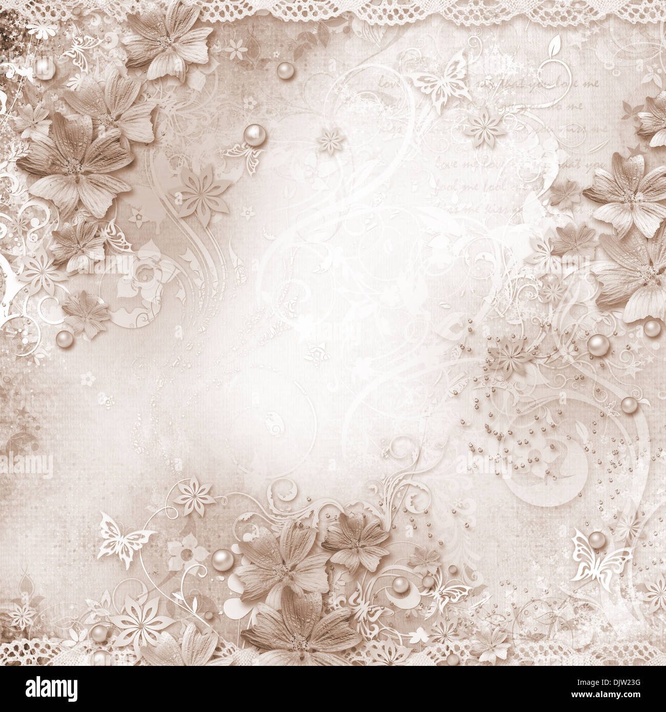 Spring background with flowers Stock Photo - Alamy