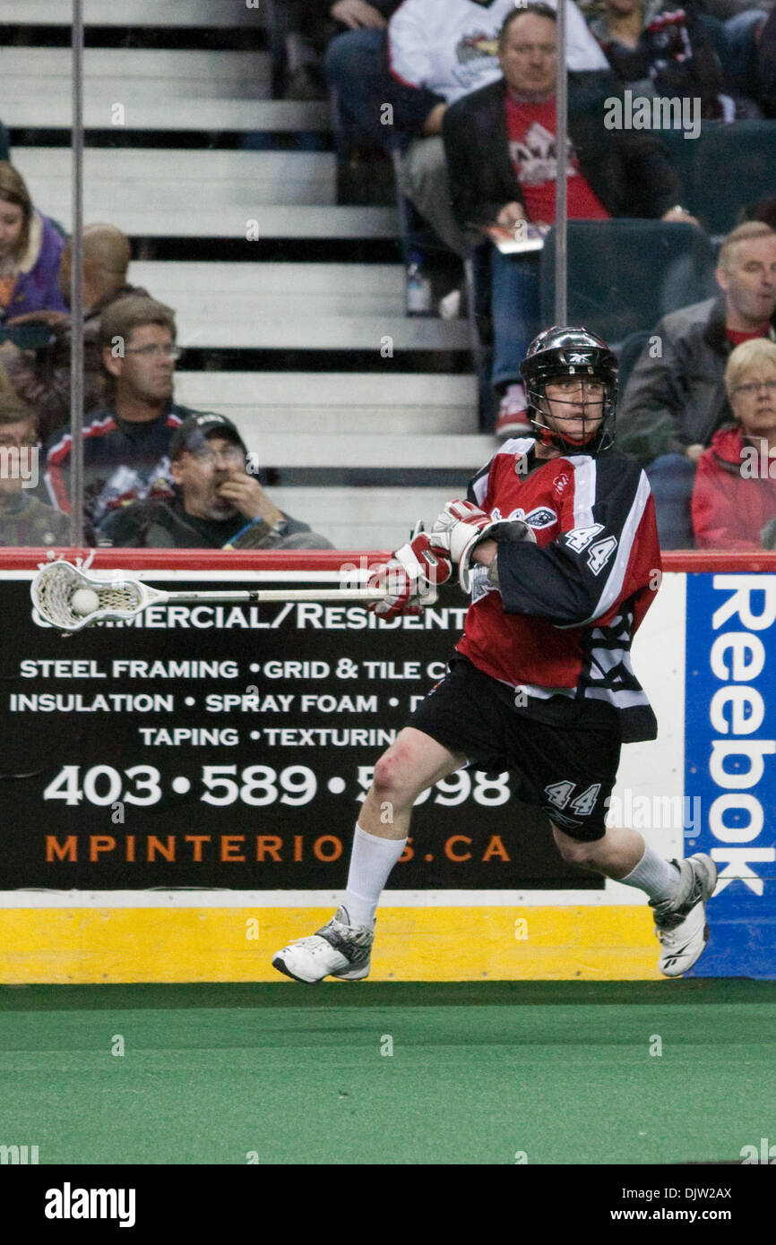 Calgary Roughnecks forward Dane Dobbie (44) during a game against the ...