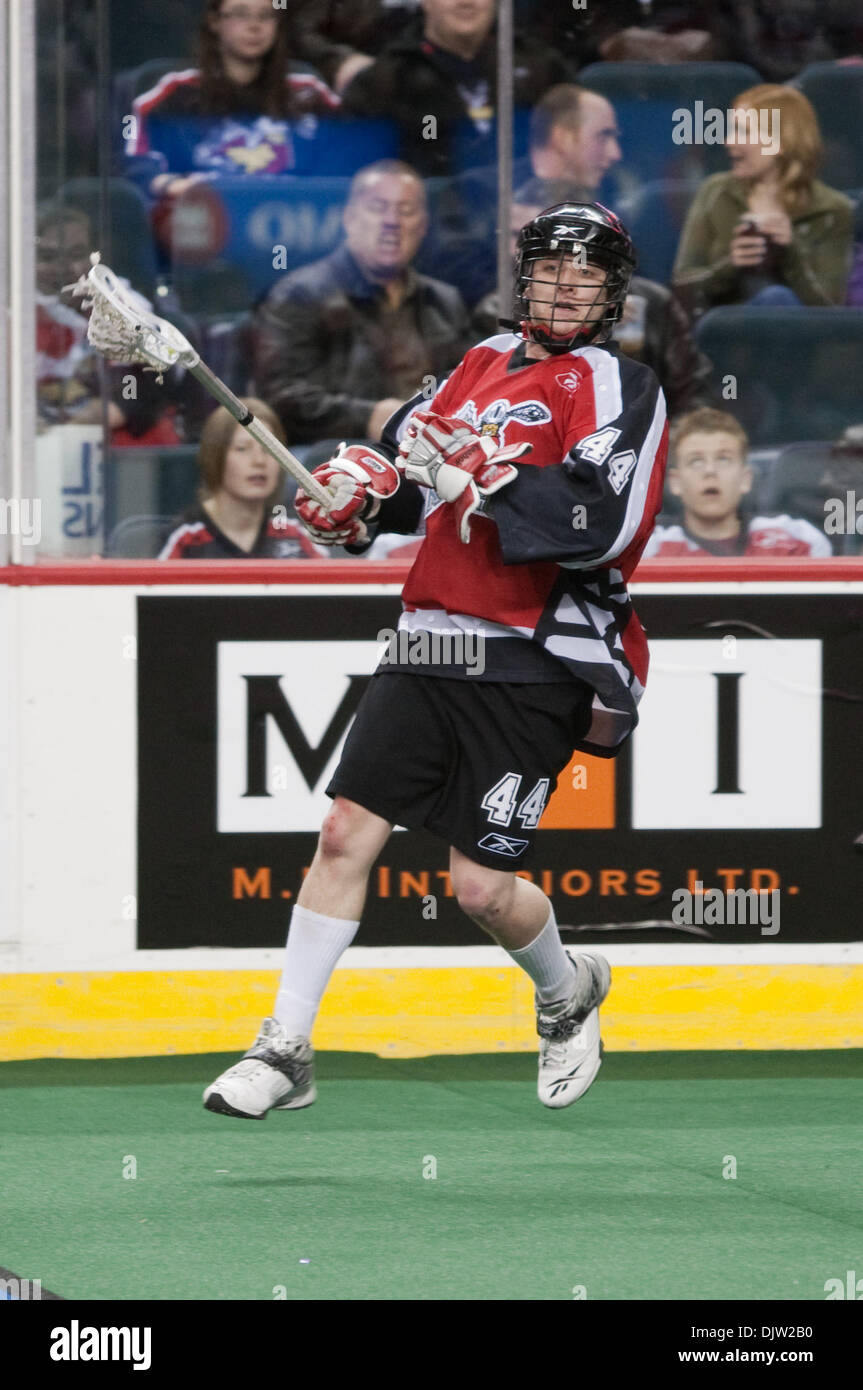Calgary Roughnecks forward Dane Dobbie (44) during a game against the ...