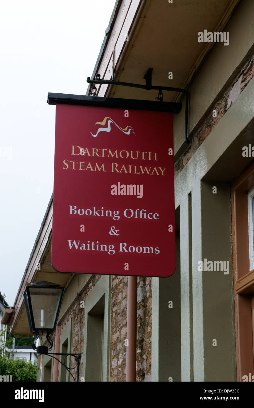 Dartmouth Steam Railway 'Booking Office & Waiting Rooms' Sign at ...