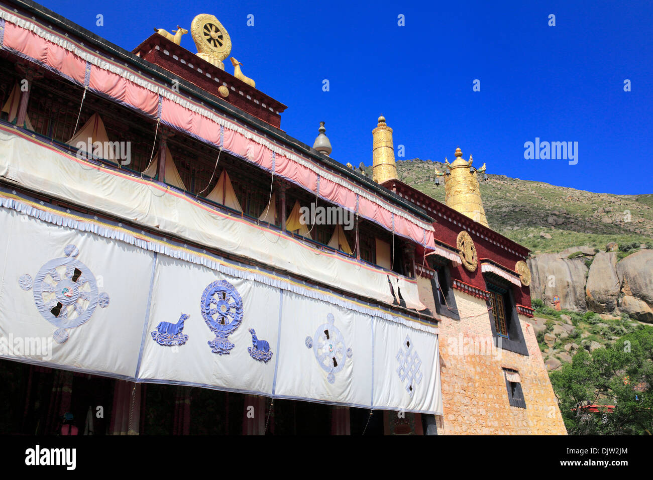 Sera Monastery, Wangbur Mountain, Lhasa Prefecture, Tibet, China Stock ...