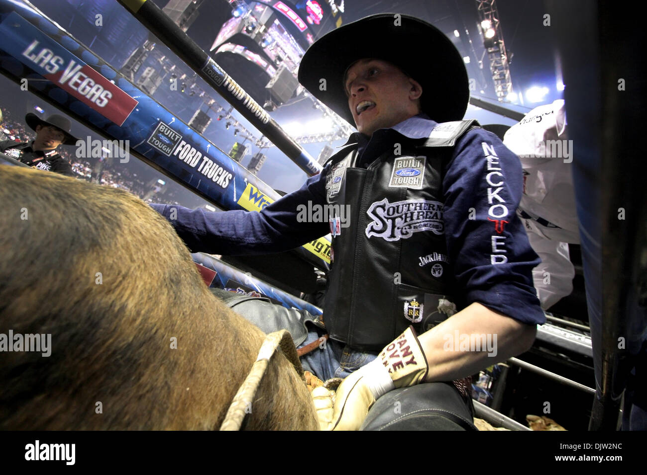 Ryan McConnel prepares to ride ''Big Iron'' during third round action ...