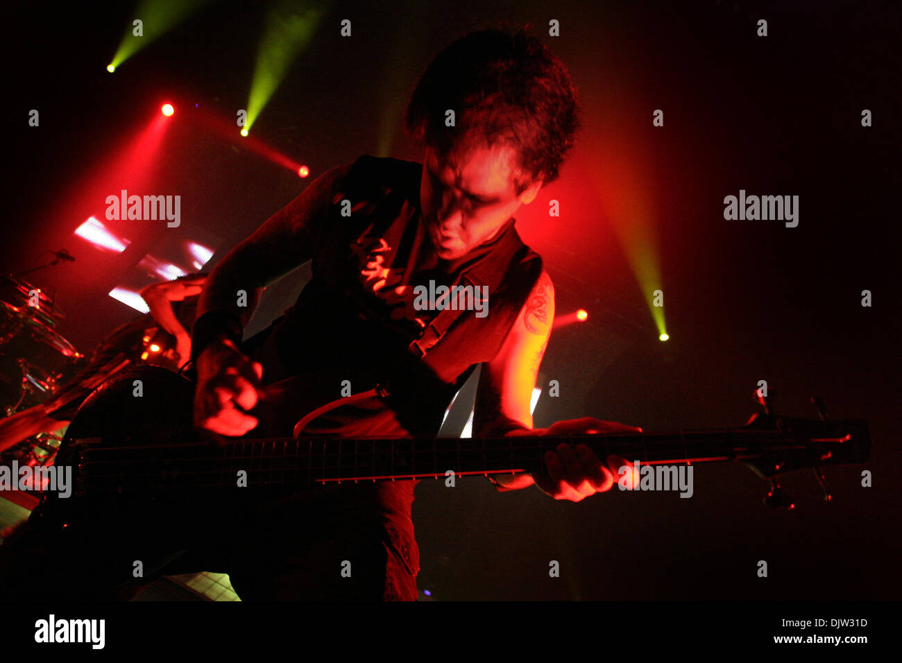 Killswitch Engage bassist Mike DÃ•Antonio performs with his band at the ...