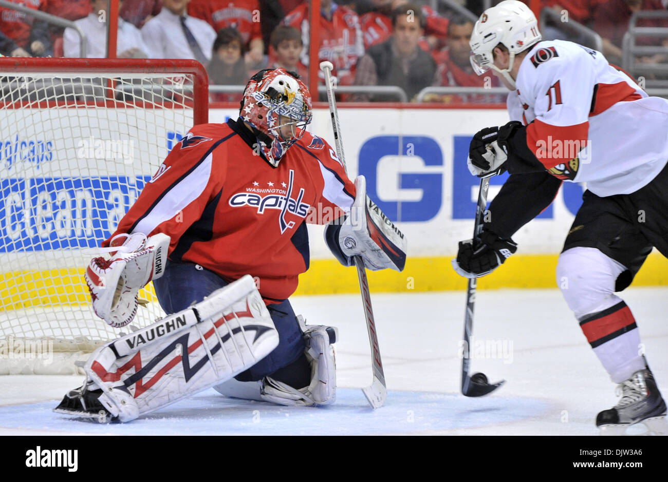 Washington D.C. Verizon Center. .Washington Capitals goalie Jose ...