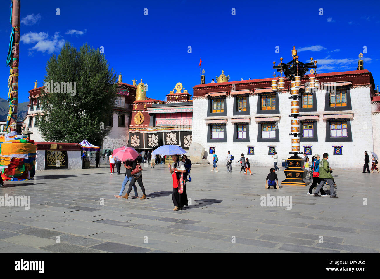 Jokhang temple, Lhasa, Tibet, China Stock Photo - Alamy