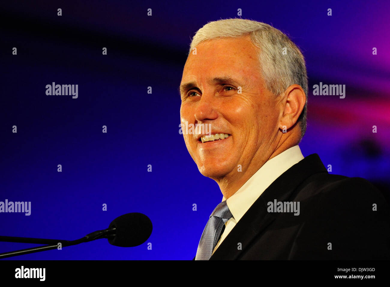 10 April 10 - Indiana Representative, Mike Pence, addresses the crowd ...
