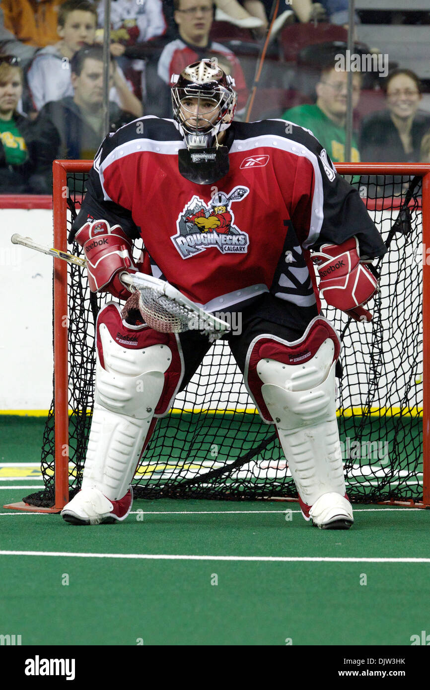 Calgary Roughnecks Goalie Matt King (30) during the team's final ...