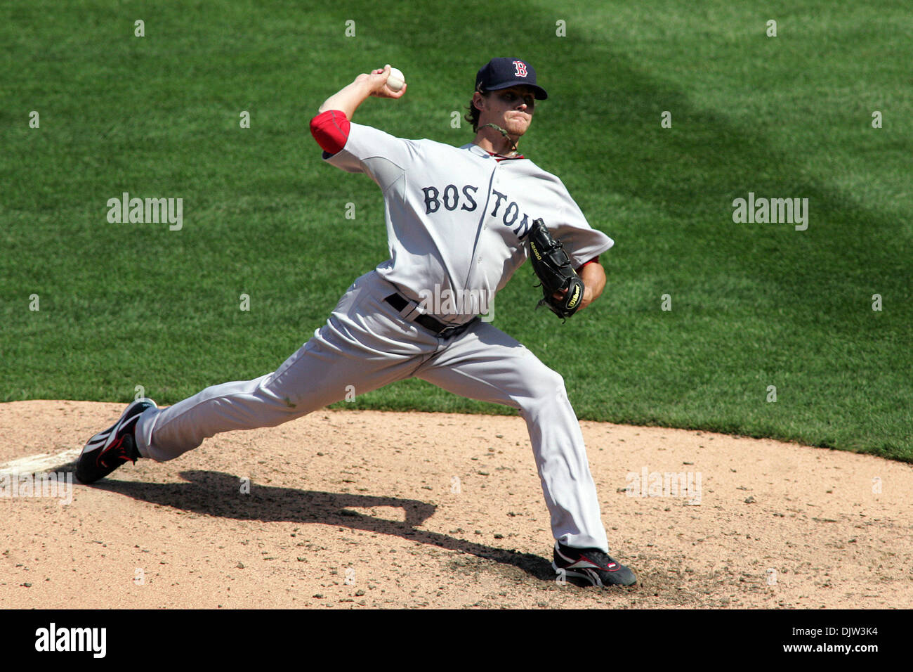 Boston Red Sox starting pitcher Clay Buchholz (11) delivers during ...