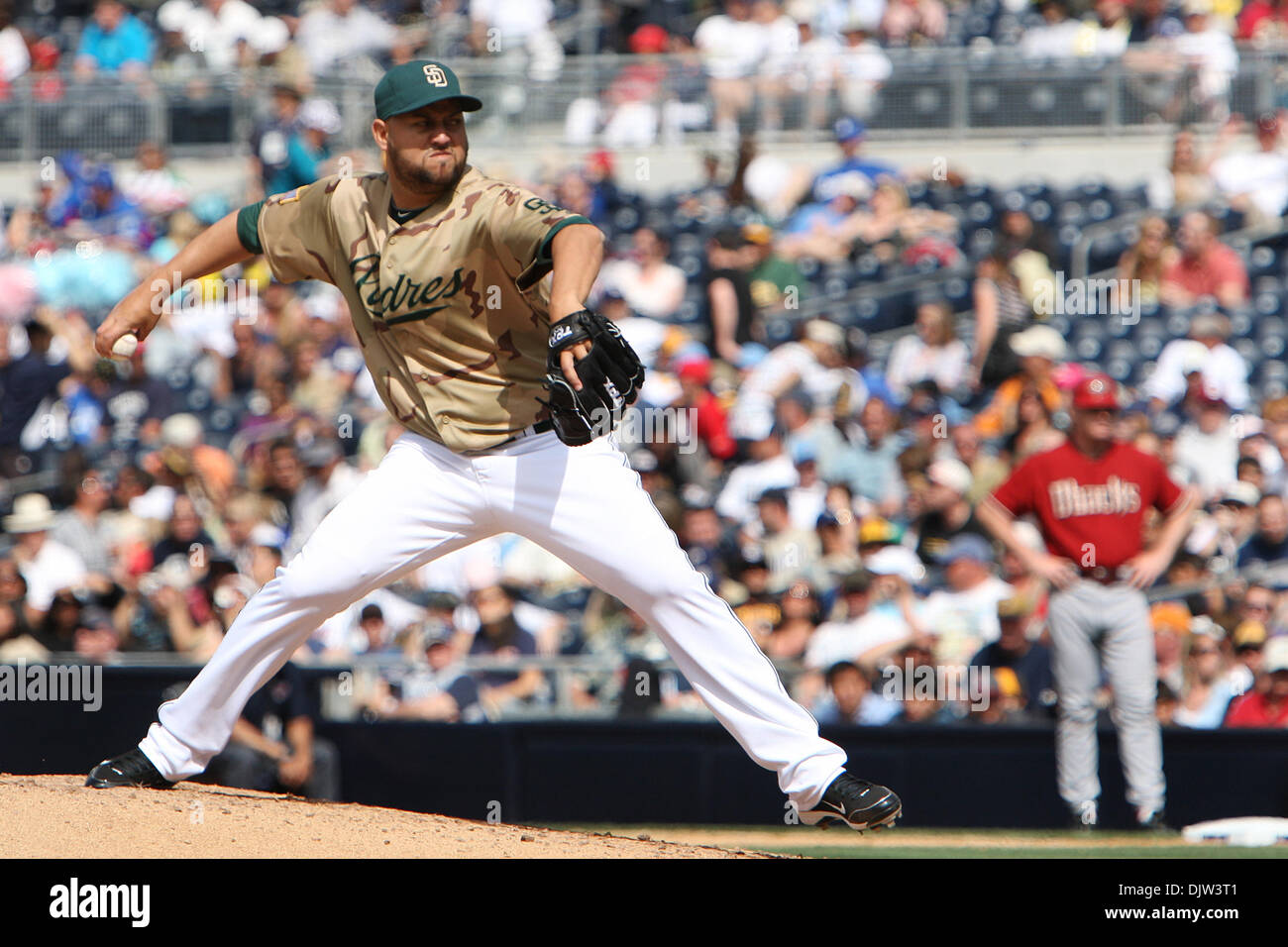 San Diego Padres pitcher Edward Mujica took the mound against the ...