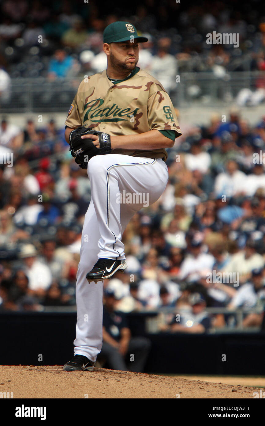 San Diego Padres pitcher Edward Mujica took the mound against the ...