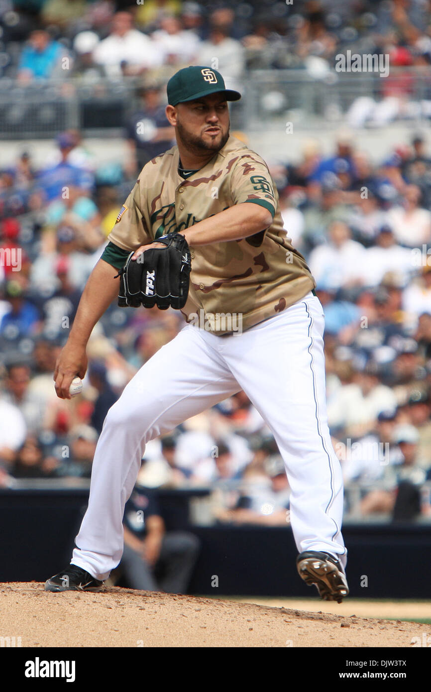 San Diego Padres pitcher Edward Mujica took the mound against the ...