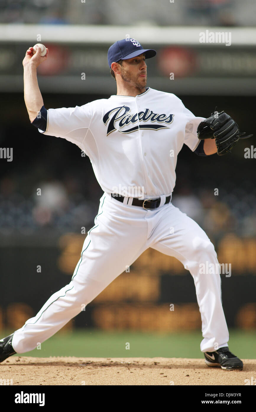 San Diego Padres starting pitcher Jon Garland took the mound against ...