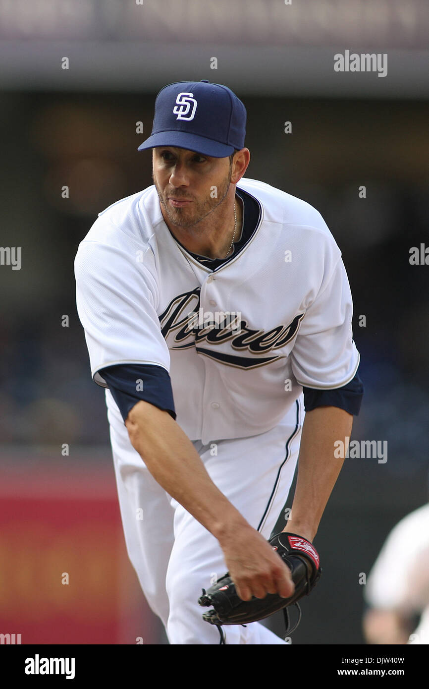 San Diego Padres starting pitcher Jon Garland took the mound against ...