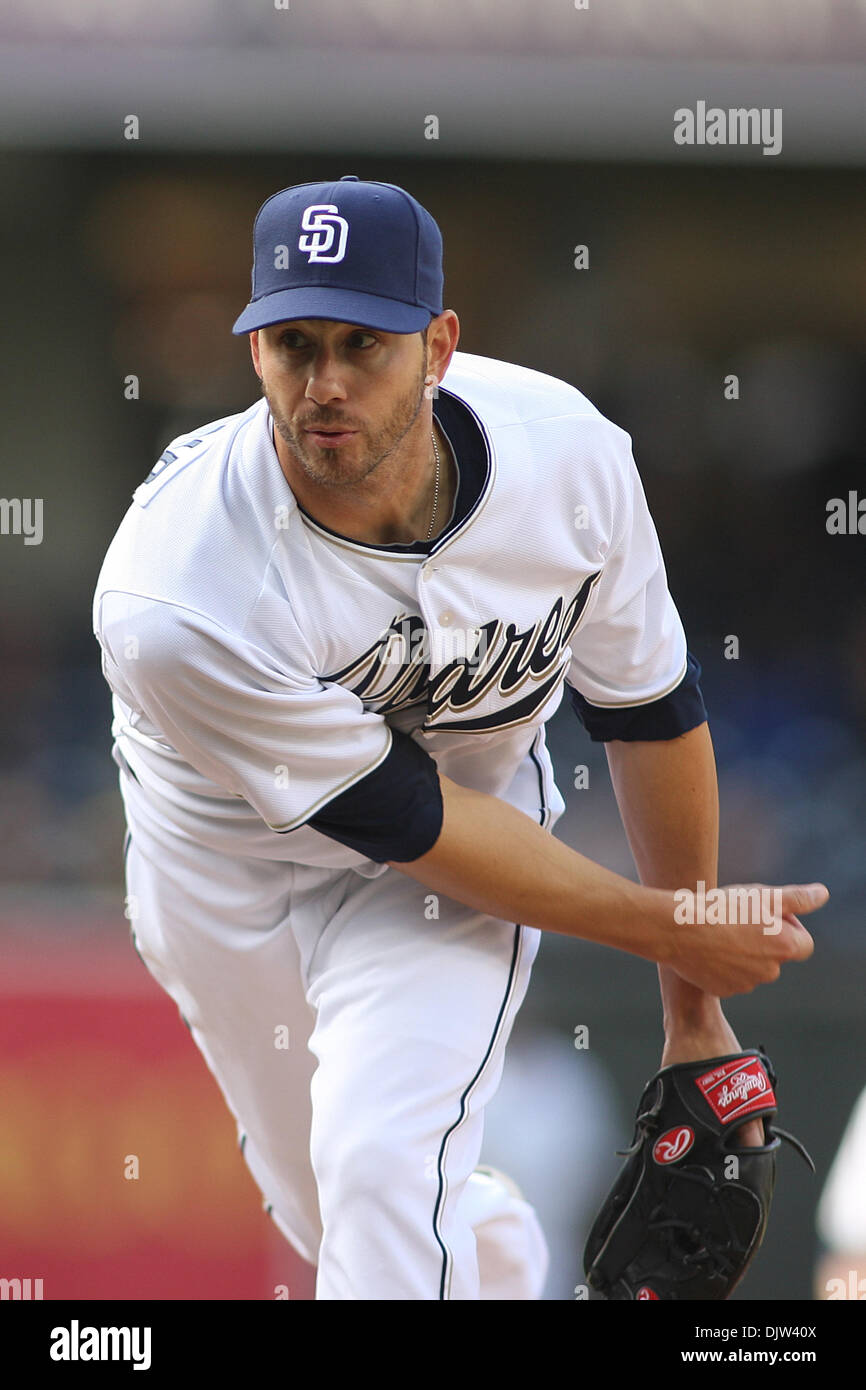 San Diego Padres starting pitcher Jon Garland took the mound against ...