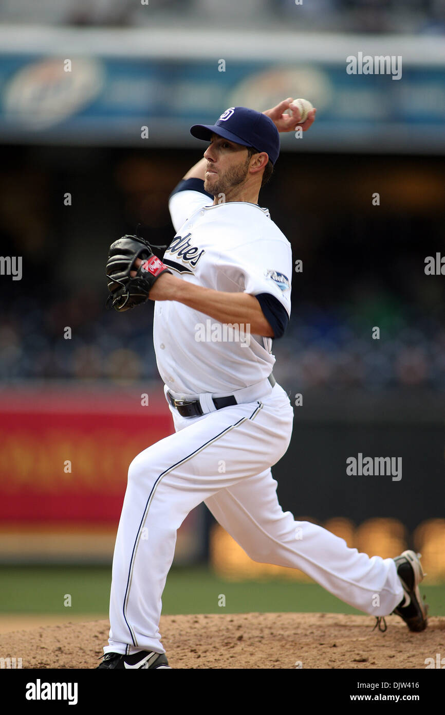 San Diego Padres starting pitcher Jon Garland took the mound against ...