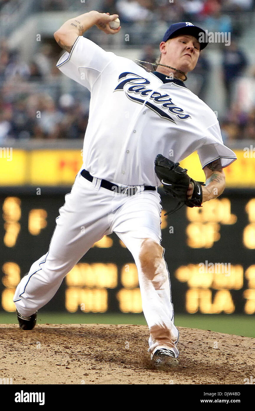 San Diego Padres starting pitcher Mat Latos took the mound during game ...