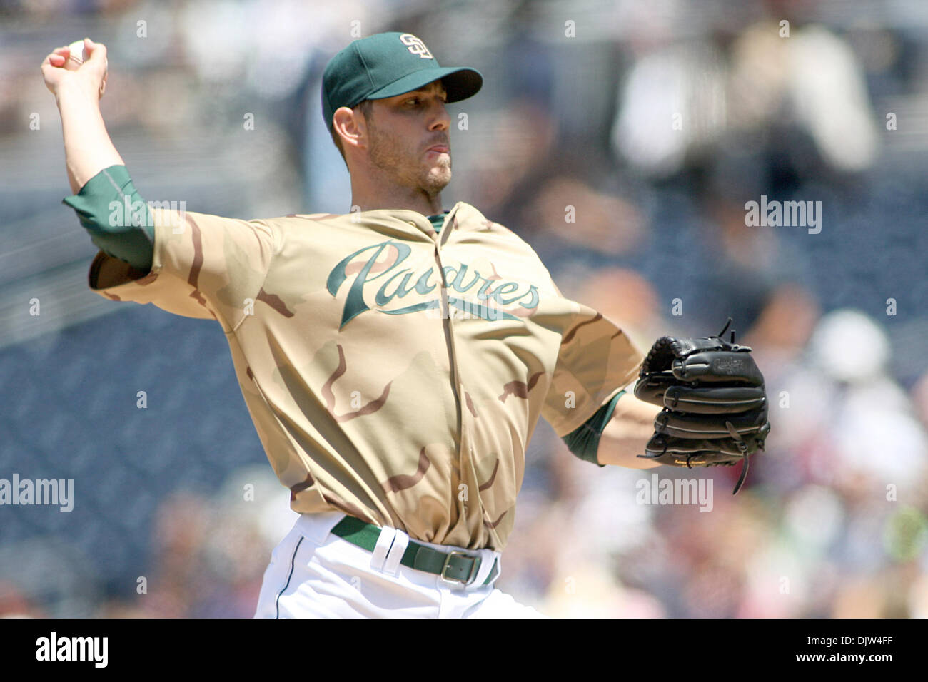 San Diego Padres starting pitcher Jon Garland took the mound against ...