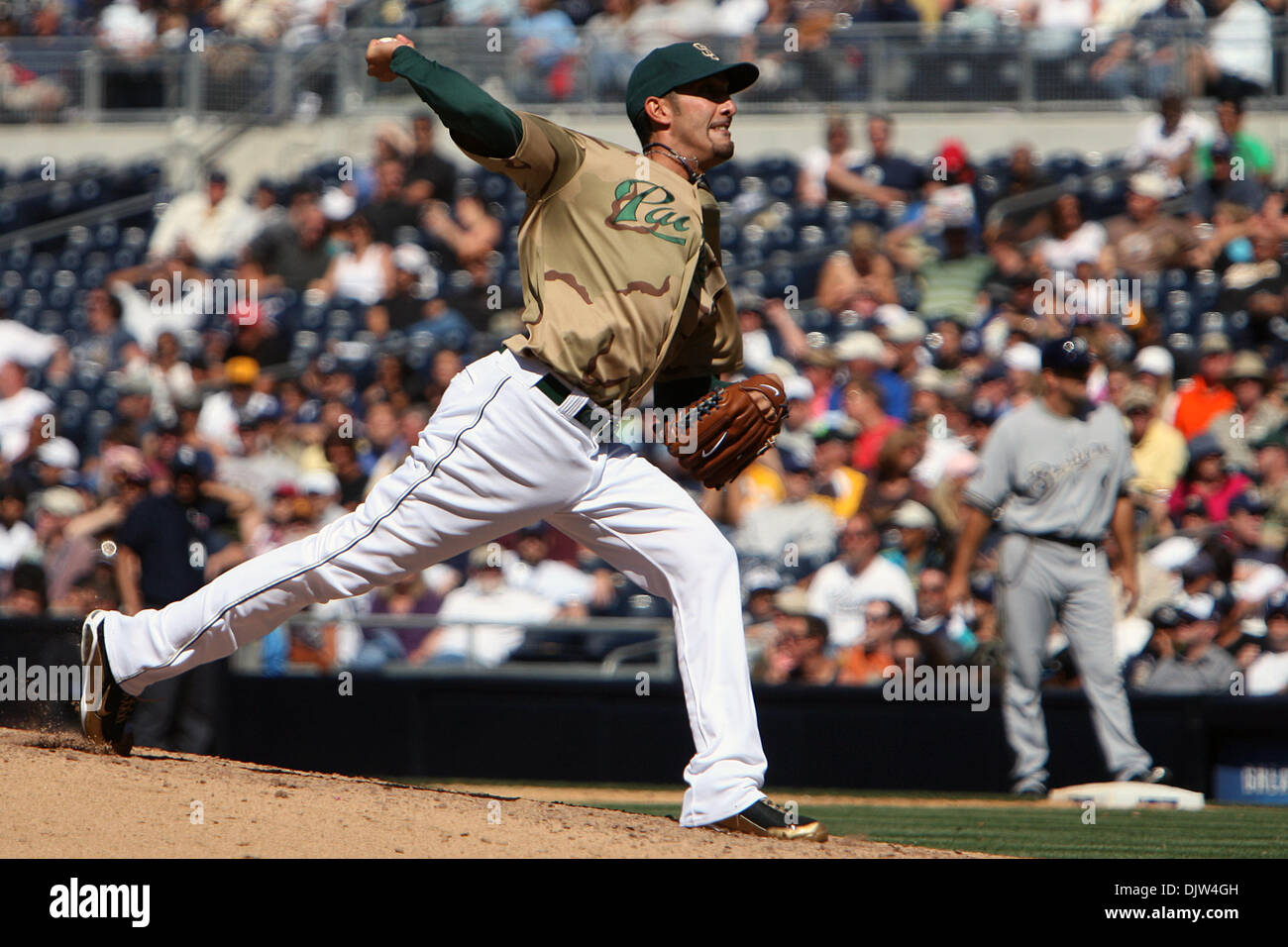 San Diego Padres Mike Adams took the mound in the 8th inning against ...