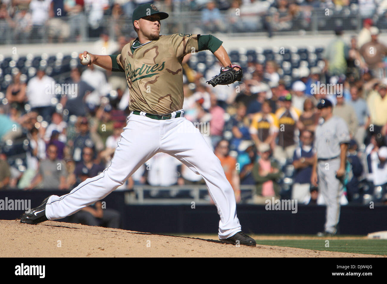 San Diego Padres Sean Gallagher took the mound in the 9th inning ...