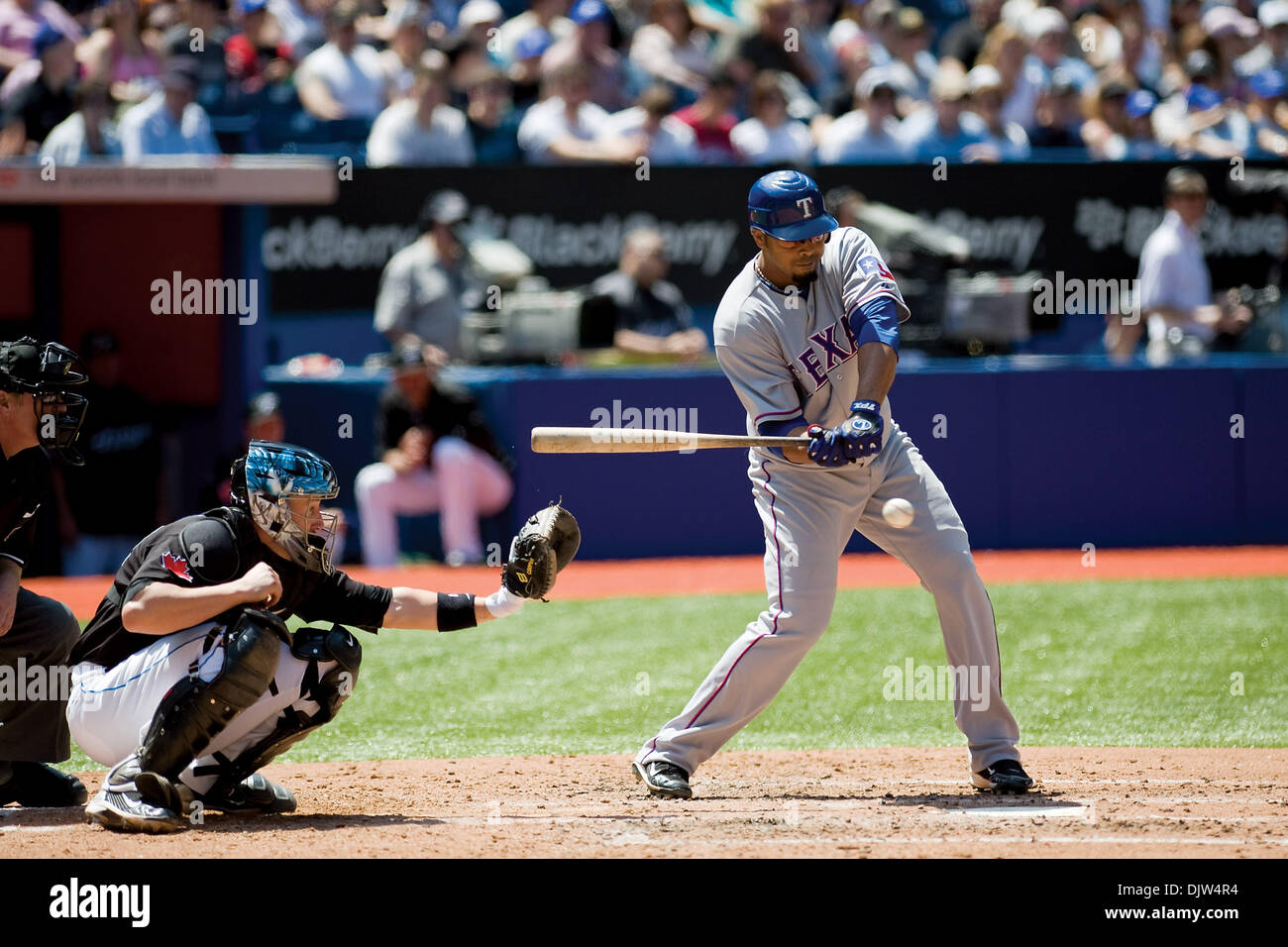 Texas Rangers Nelson Cruz #17 strikes out swinging in the fourth inning ...
