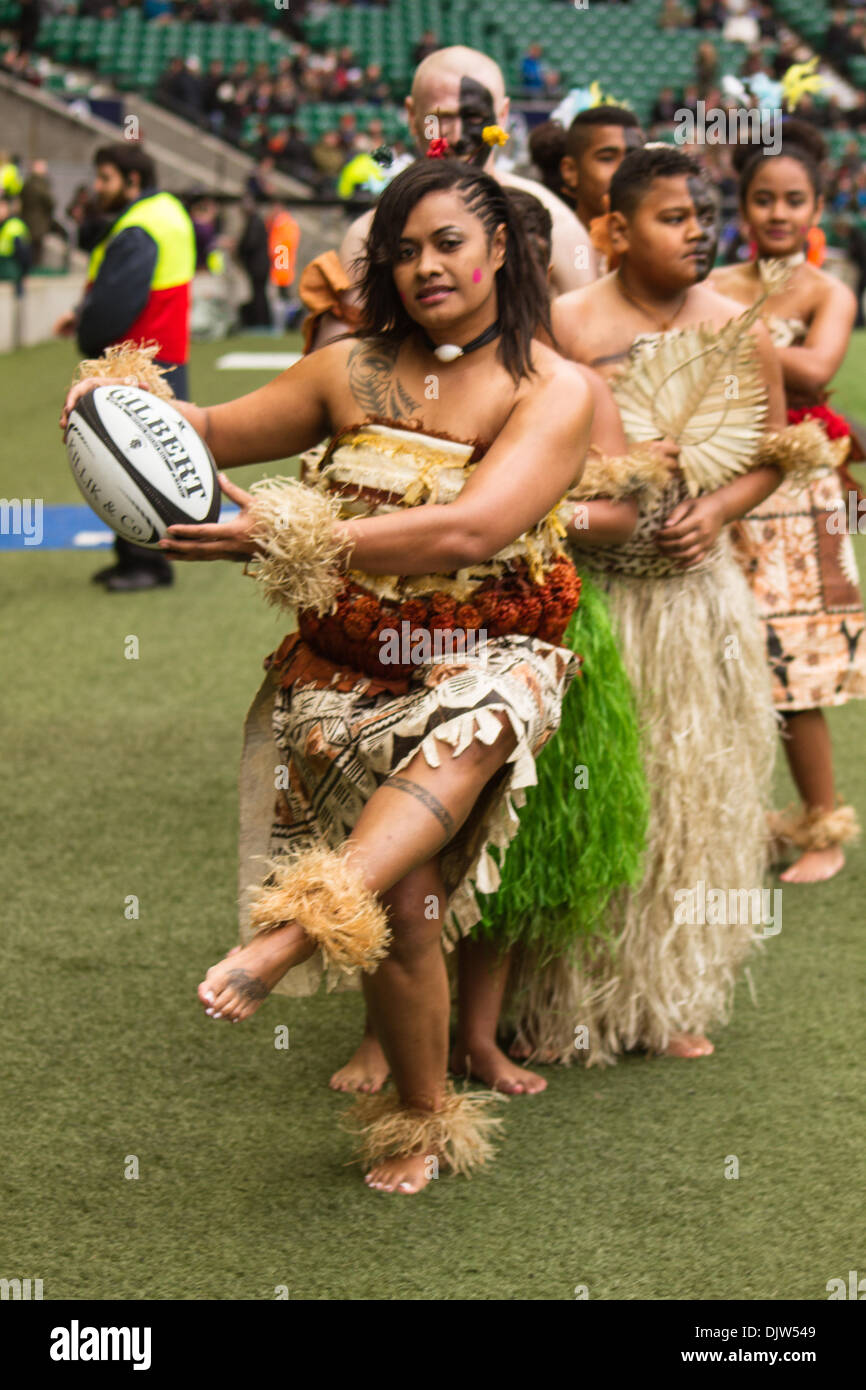 London, UK. 30th November 2013. Fijian/UK choreographer and dancer Ana ...