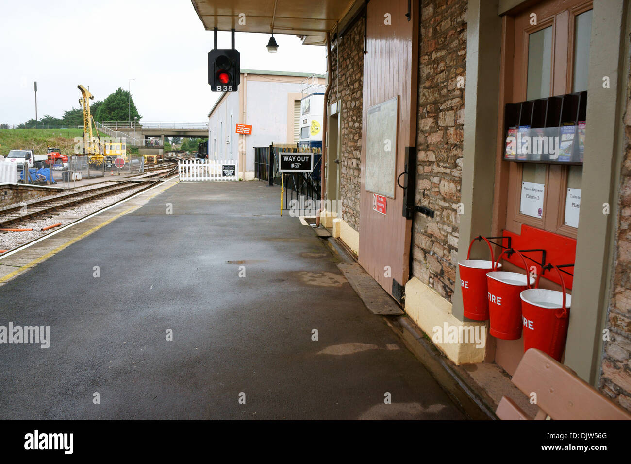 Platform 1 at Churston Railway Station, Devon, England Stock Photo - Alamy