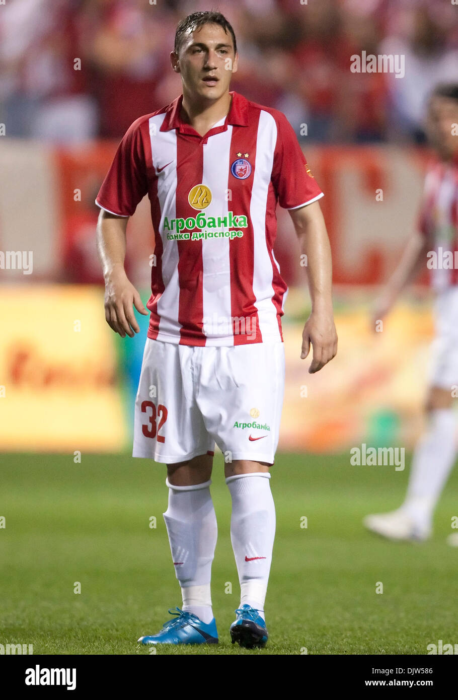 Red Star Belgrade Midfielder Vladimir Bogdanovic (#32) in game between ...