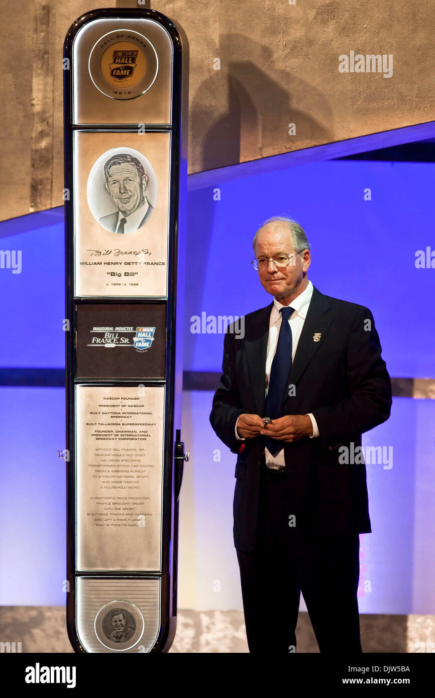 Jim France stands beside the monument dedicated to his father, Bill ...