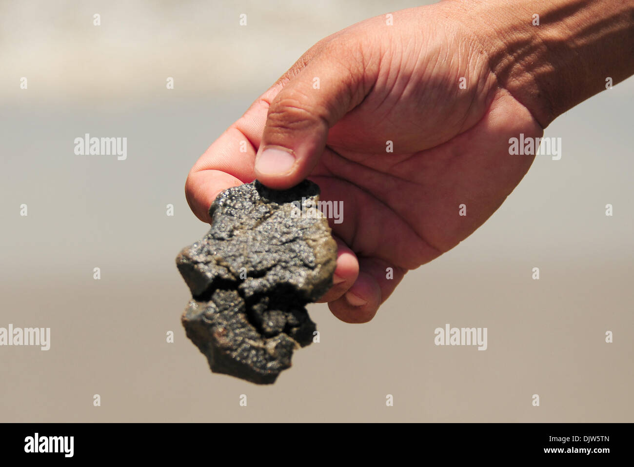 Tar Balls'' have been washing ashore at Grand Isle beach for the last ...